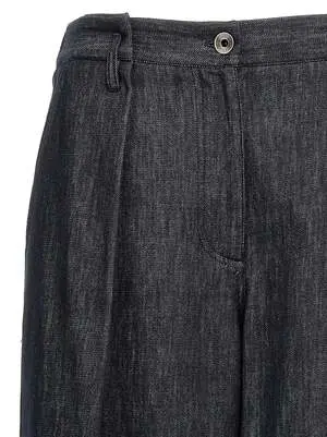 Brunello Cucinelli A-line Pleated Pants