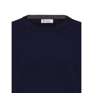 Brunello Cucinelli Cashmere Crewneck Jumper - Blue