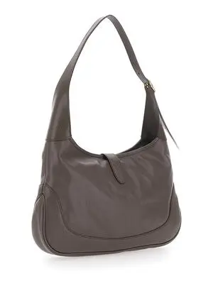 Gucci Jackie 1961' Shoulder Bag With Clasp Closure And Adjustable Strap In Leather For - Brown