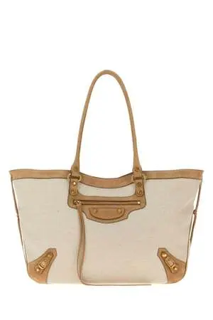 Balenciaga Sand Canvas Le City Shopping Bag - Brown