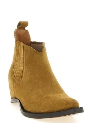 MAISON MARGIELA Western Chelsea Heel-less' Ankle Boots
