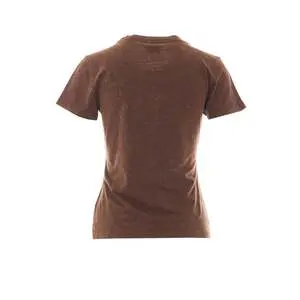 GANNI Logo T-shirt With Blue Banana Print - Brown