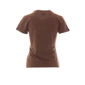 GANNI Logo T-shirt With Blue Banana Print - Brown