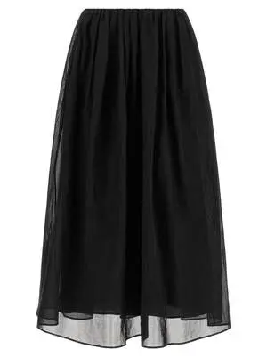 Brunello Cucinelli Organza Skirt - Black