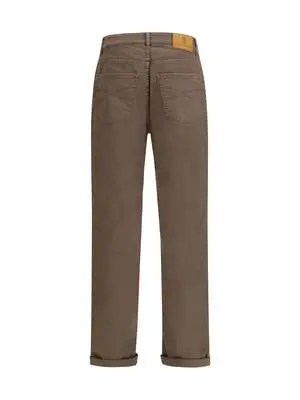 Brunello Cucinelli Jeans With Turn-up Hem