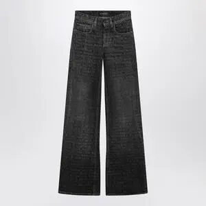 Balenciaga Washed Jeans With Jacquard Logos