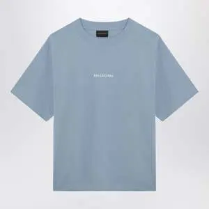 Balenciaga Light Back Medium Fit T-shirt - Blue