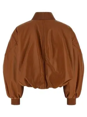 Givenchy Cropped Bomber Jacket - Brown