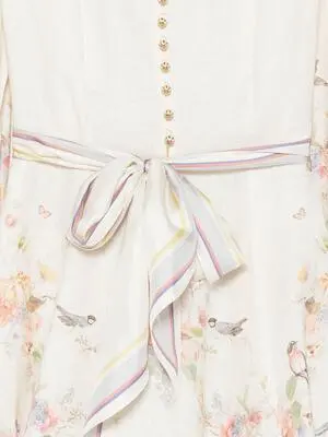 Zimmermann Valiant Linen Mini Dress - Multicolor