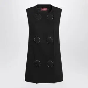 Gucci Vest With Large Buttons - Black