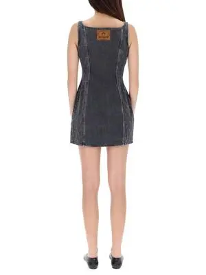 MARINE SERRE Moon Laser Mini Dress