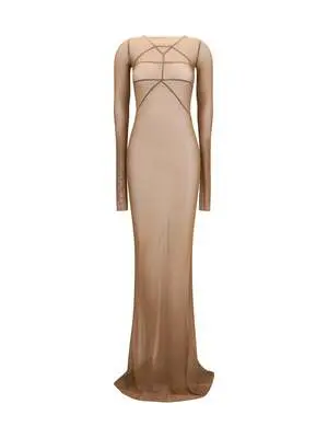 Rick Owens Long Sleeve Evening Dresses