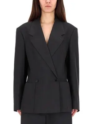 LEMAIRE Double-breasted Jacket - Gray