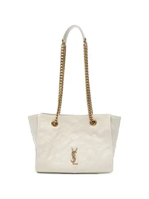 Saint Laurent SAINT LAURENT Niki Small Leather Tote Bag Multicolor