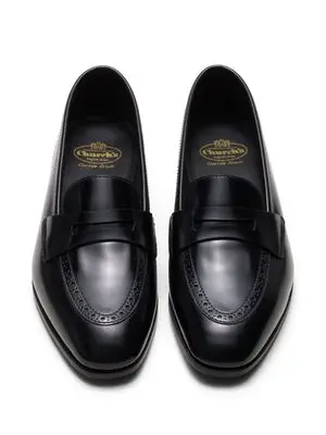 Church's Onyx Leather Loafers