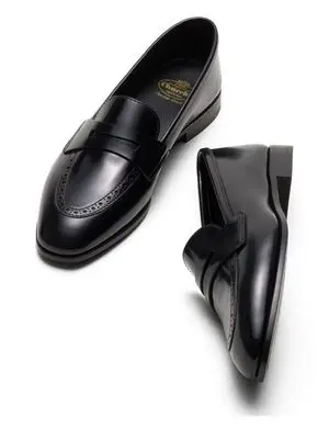 Church's Onyx Leather Loafers
