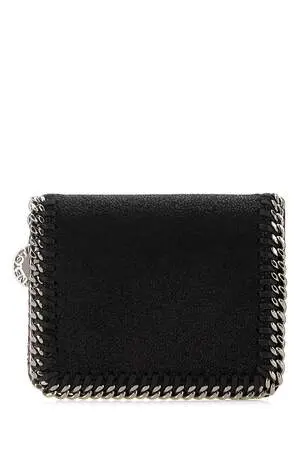 Stella McCartney Shaggy Deer Falabella Wallet - Black