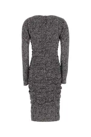 Dolce & Gabbana Printed Cady Dress