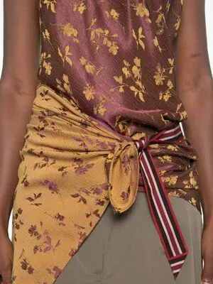 Dries Van Noten Carfys Printed Top - Multicolor