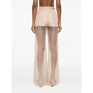 Prada Neutrals Trousers Flared Trousers