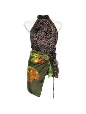Dries Van Noten Carfy Silk Top - Multicolor