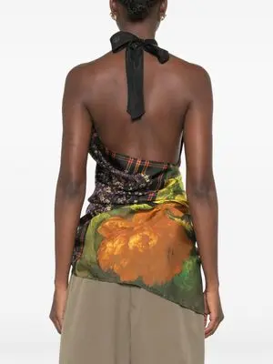 Dries Van Noten Carfy Silk Top - Multicolor