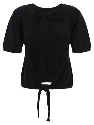 GANNI Bare Back Sweater - Black