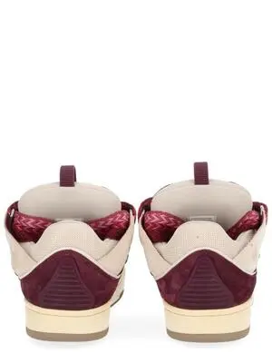 LANVIN Leather Curb Sneaker - Multicolor