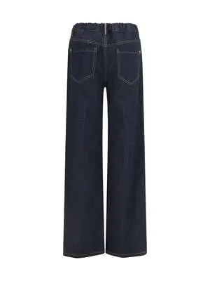 Brunello Cucinelli Palazzo Denim Pants