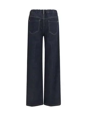 Brunello Cucinelli Palazzo Denim Pants - Blue