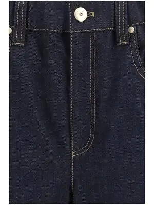 Brunello Cucinelli Palazzo Denim Pants - Blue