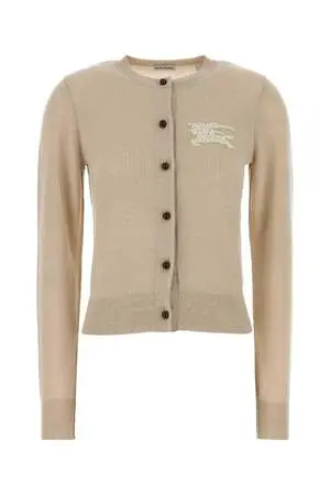 Burberry Cotton And Wool Cardigan - Brown