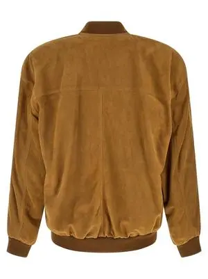 Saint Laurent Suede Bomber Jacket