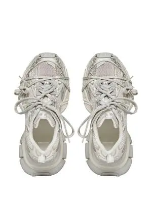 Balenciaga Worn-out Effect Mesh 3xl Sneakers - Multicolor