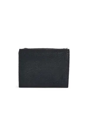 Stella McCartney Falabella Tri Fold' Wallet In 'shaggy Deer - Black