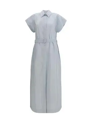 Jacob Cohen Long Poplin Chemisier Dress - Blue