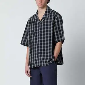 Studio Nicholson Kline Shirt Check Pattern - Black