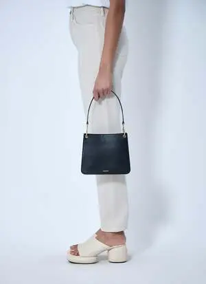 JIL SANDER Structured Leather Shoulder Bag