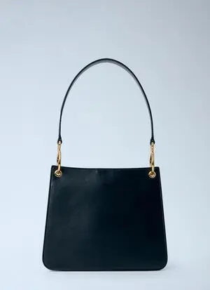 JIL SANDER Structured Leather Shoulder Bag