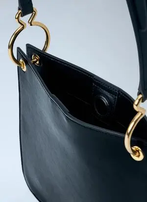 JIL SANDER Structured Leather Shoulder Bag
