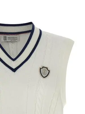 Brunello Cucinelli Cotton Braided Vest