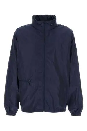 Saint Laurent Navy Nylon Windbreaker - Blue
