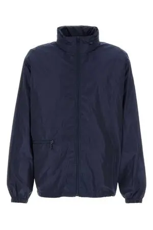 Saint Laurent Navy Nylon Windbreaker - Blue