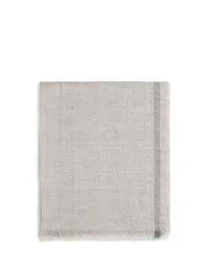Brunello Cucinelli Fringed Scarf - Gray