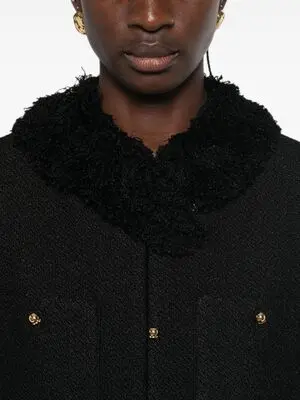 Celine Fringed Wool Blend Jacket
