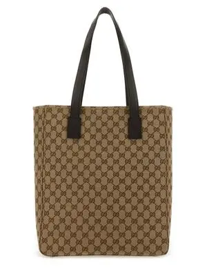 Gucci Fabric Shopping Bag Gg Medium