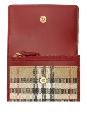Burberry Small Check Folding Wallet - Multicolor
