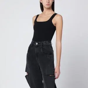 ENTIRE STUDIOS Viscose-blend Top - Black