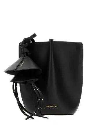 Givenchy Leather Nano Snap Bucket Bag - Black