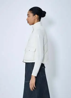Moncler Diamond-quilted Gilet - White